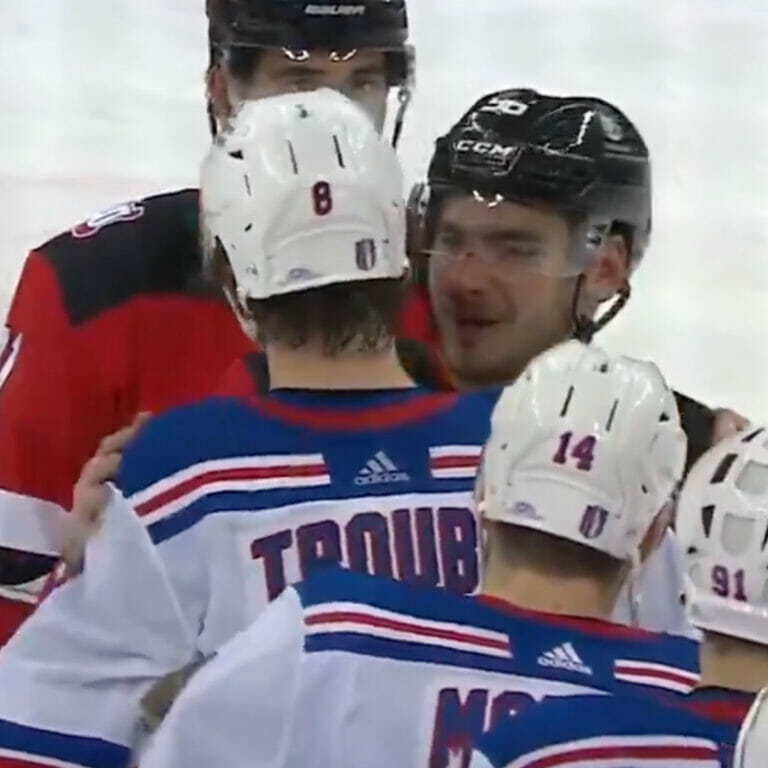 Hockey fans absolutely loved what happened after Jacob Trouba's ...