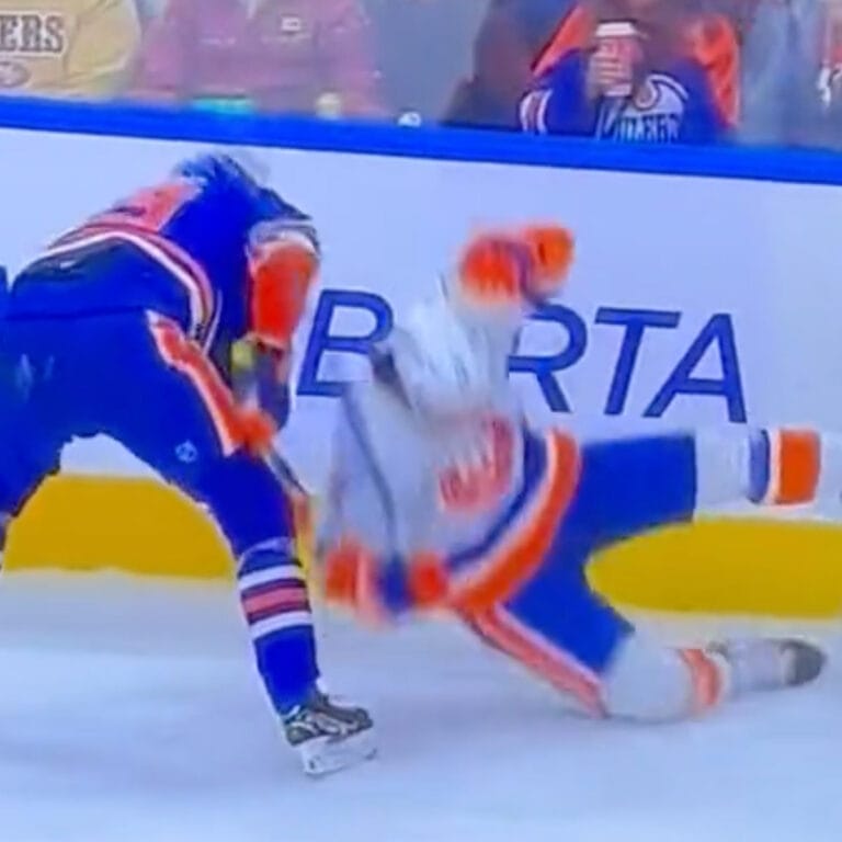 Fans left absolutely furious after Leon Draisaitl's controversial hit ...