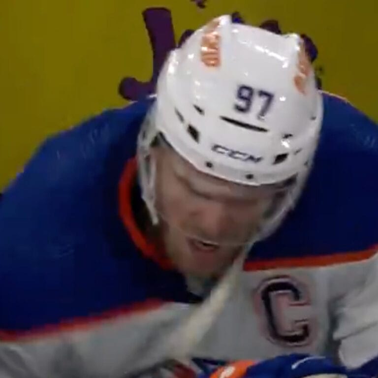 Connor McDavid loses his cool on the bench, explains his angry reaction ...
