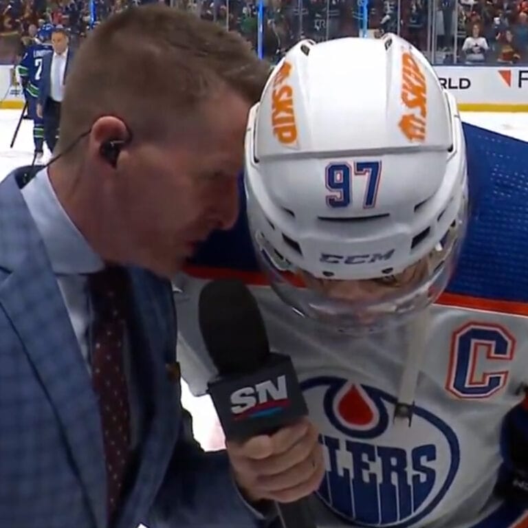 Hilarious postgame interview with Connor McDavid goes viral