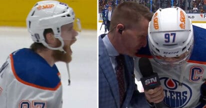 Hilarious postgame interview with Connor McDavid goes viral