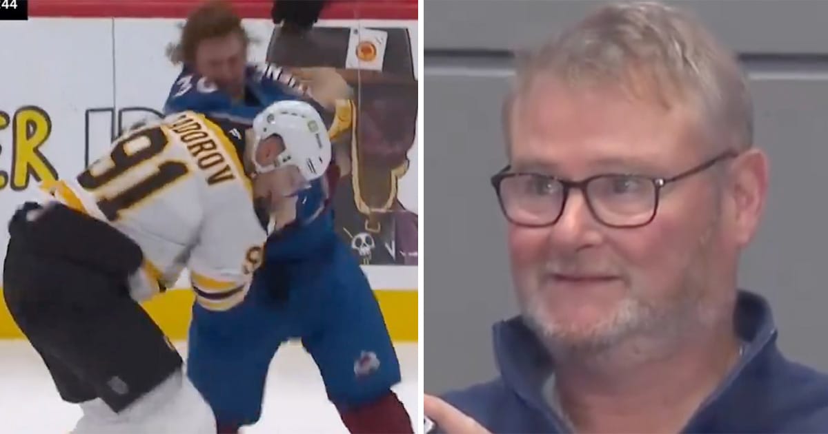 Matthew Stienburg fights in NHL debut, father's behavior goes viral