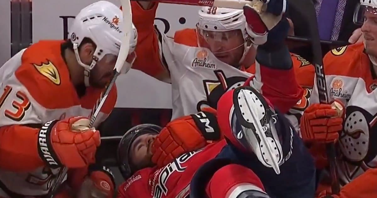 Tom Wilson's hilarious reaction to big hit has fans laughing