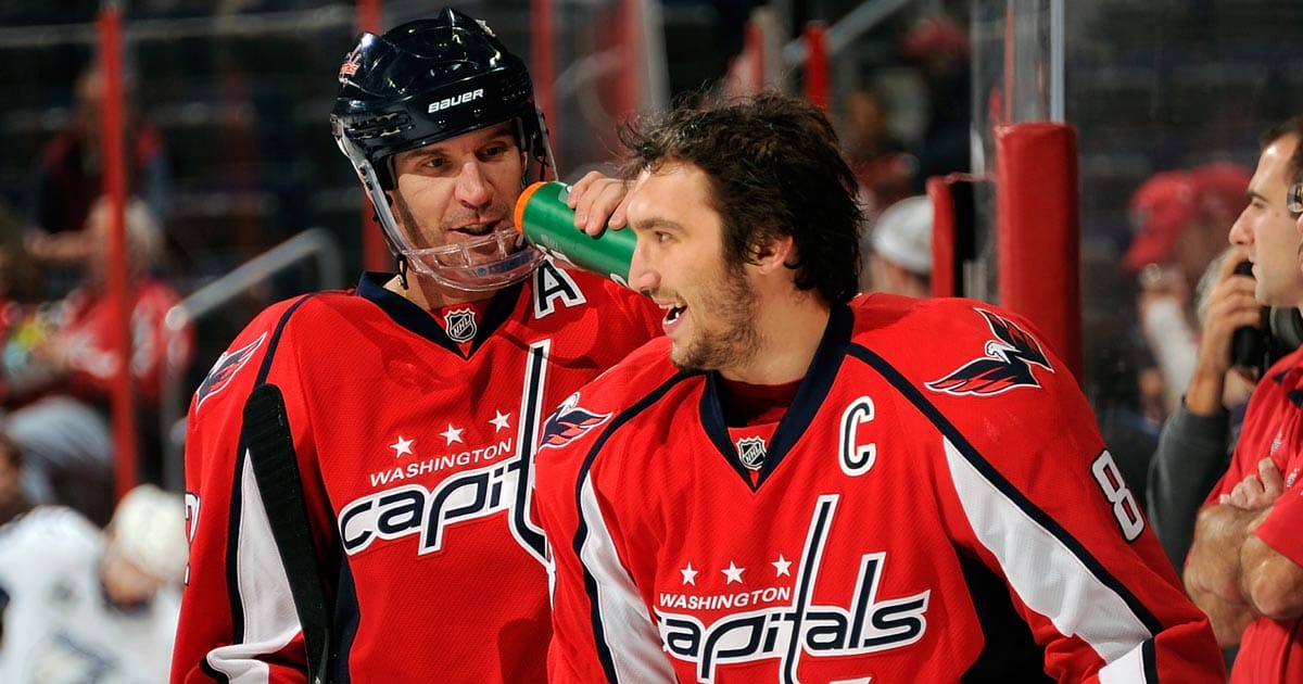 Mike Knuble played alongside both Gretzky and Ovechkin