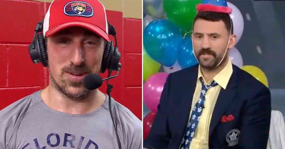 Brad Marchand takes a jab at Paul Bissonnette in postgame talk