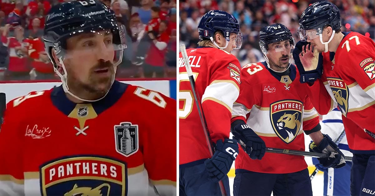 Brad Marchand does humiliating gesture towards Oilers' bench