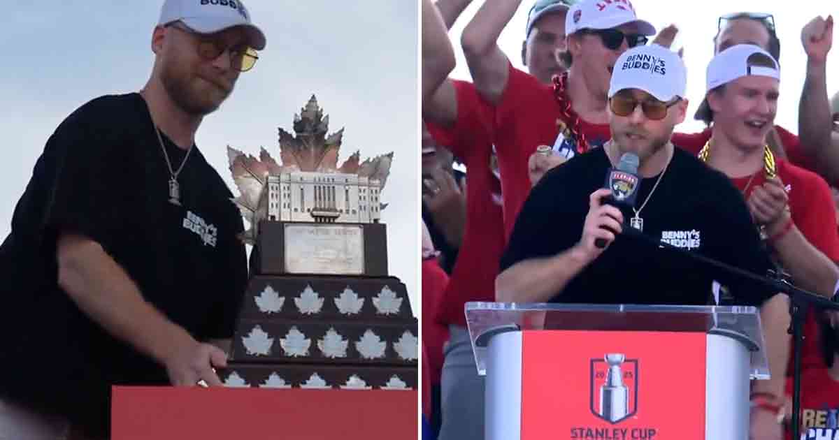Sam Bennett's spicy words to critics at Stanley Cup parade