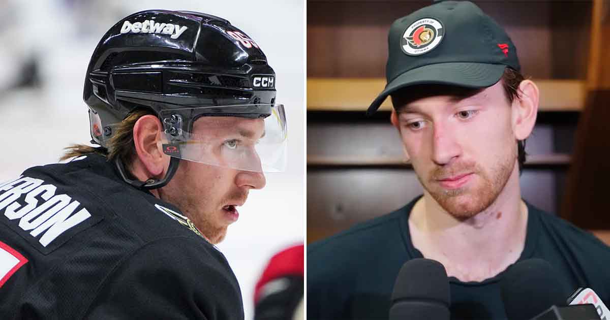 Jake Sanderson gets heat over “idiot” comment