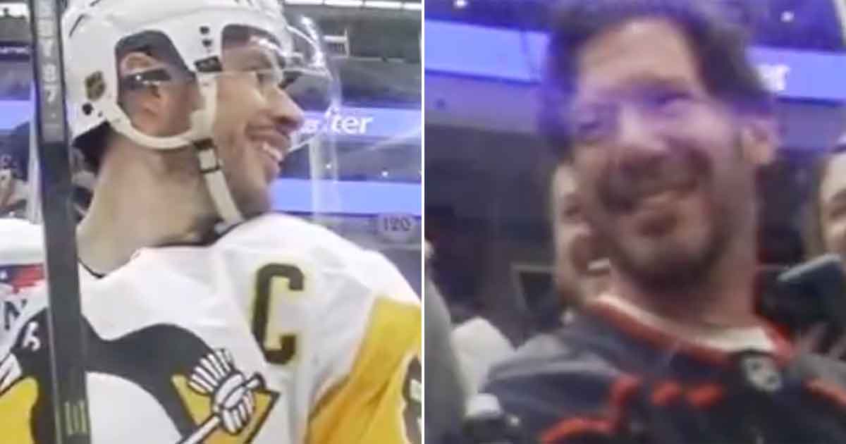 Sidney Crosby caught chirping Hurricanes fans