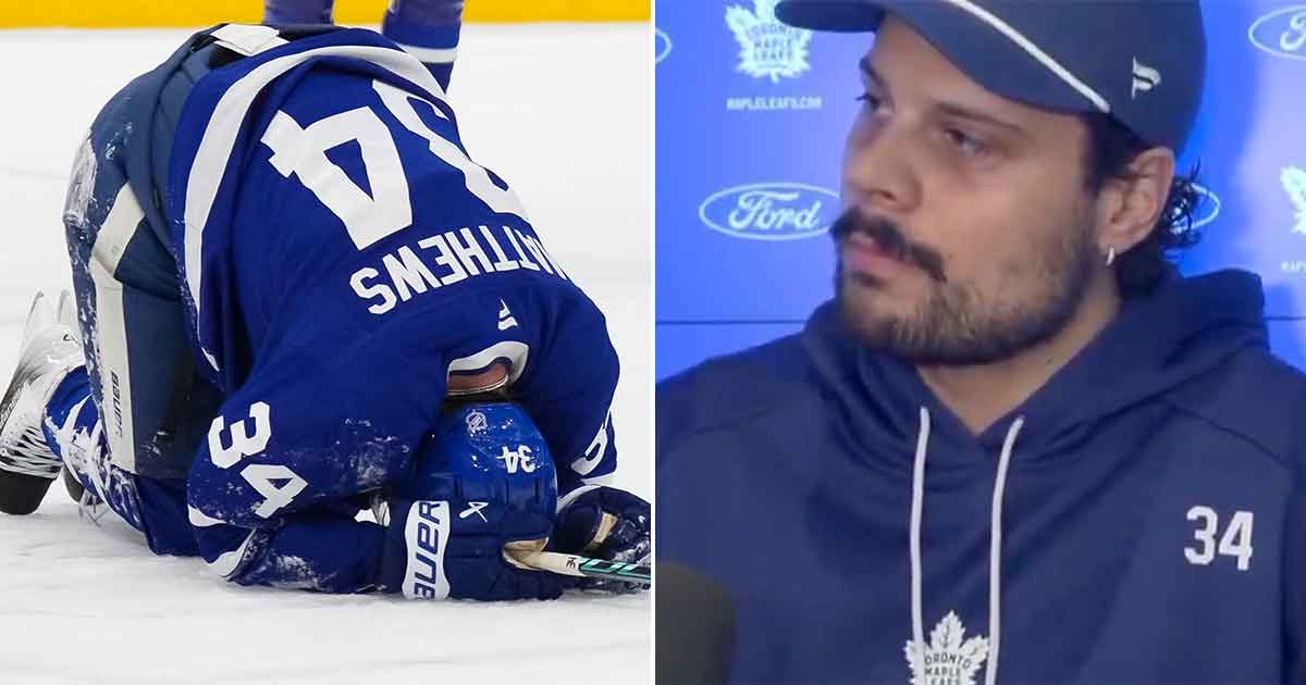 Auston Matthews speaks out on Radko Gudas’ hit