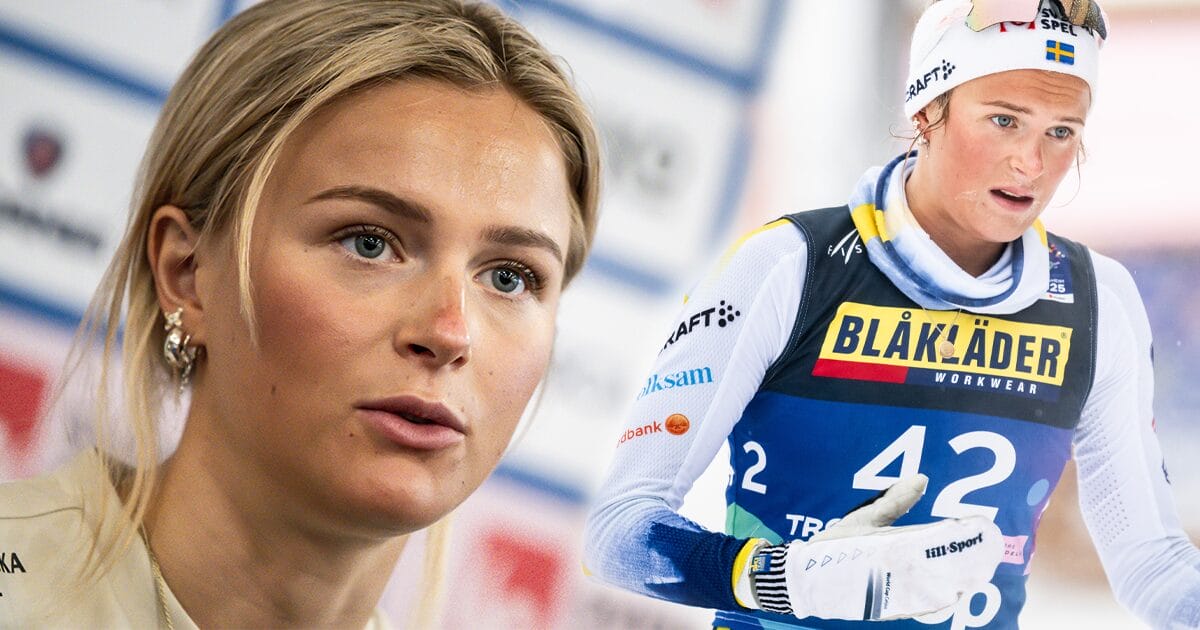 Frida Karlsson påverkas av sin fotskada under skid-VM
