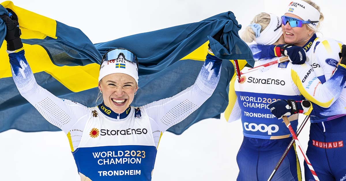 Jonna Sundling och Maja Dahlqvist vinner VM-guld i lagsprint