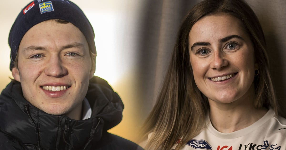 Nya bilden på Ebba Andersson och sambon efter lyckobeskedet